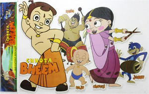 STICKER BAZAAR 47.6 cm Big Cutout of Chhota Bheem Self Adhesive Sticker ...