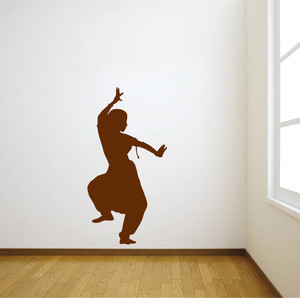 Decor Villa 27 cm Decor villa Girl Posing Kathak Wall Decal & Sticker ...