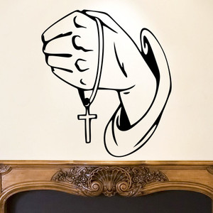 Vsquare Studio 43 cm Christian Religious symbol Wall Sticker Self ...