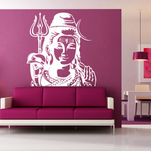 Creatick Studio 78.74 cm Shiv Ji Wall Decal Self Adhesive Sticker Price ...