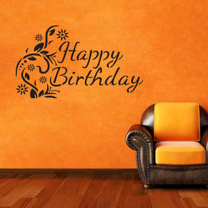 Impression Wall 35.56 cm Impression Wall Happy Birthday Wall Stickers ...