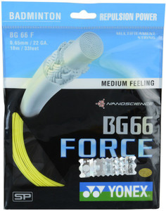 YONEX BG 66 FORCE ID YELLOW 0.65 Badminton String - 10 m - Buy YONEX BG ...