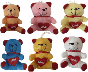 Atc Toys Small Teddy Bear Pack of 6 - 15 cm - Small Teddy Bear Pack of ...