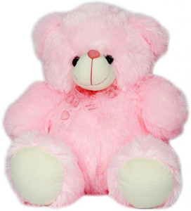 Toytoy MANICO Light Pink Colour Teddy Bear With Heart Shape Ribbon - 11 ...