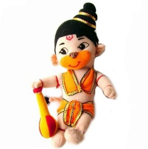 Gauba Traders New Soft toy - Lord Hanuman - 9 inch - New Soft toy ...