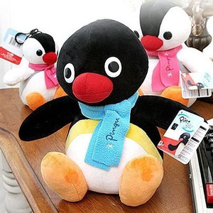 PLUSH TOY Pingu character Penguin stuffed animal plush black 10 Inch ...