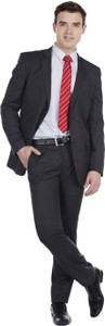 Reid & Taylor 2 Piece Solid Men Suit - Buy Dark Grey Reid & Taylor 2 ...