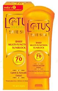LOTUS Sunscreen - SPF 50 PA+++ Safe Sun - Price in India, Buy LOTUS ...