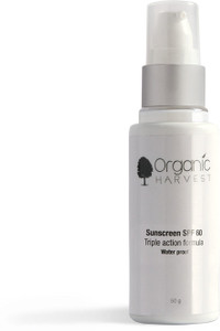 Organic Harvest Sunscreen - SPF 50 PA+++ Sunscreen- Triple action ...