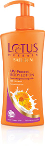 LOTUS HERBALS Sunscreen - SPF 50 PA+++ SAFE SUN UV-Protect BODY LOTION ...