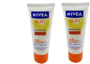 NIVEA Sunscreen - SPF 50 PA++ SUN WHITENING IMMEDIATE PROTECTION ...