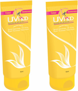 UVmed Sunscreen - SPF 50 PA+ Tinted Sunscreen Cream - Price in India ...