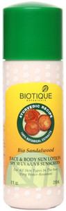 BIOTIQUE Sunscreen - SPF 50 PA+++ Bio Sandalwood Lotion - Price in ...