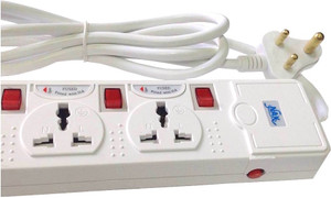 Nax 4 Socket Extension box with individual switch and fuse 4 Socket ...