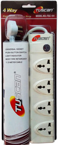 TUSCan Extension Board - 1.5 Meter Cable 4 Socket Extension Boards ...