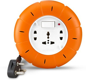 Milltec 3 Pin Goal Extension Box (5 Mtr Wire) 3 Socket Extension Boards ...