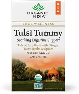ORGANIC INDIA Tummy Tea 18 Tea Bag Tulsi Herbal Infusion Tea Box Price ...