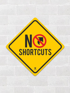 Utpatang No Shortcuts Signage Sign Price in India - Buy Utpatang No ...