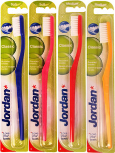 Jordan Kids Classic Soft + Medium Toothbrush Set of Four - 1 Soft ...