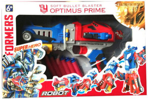 VAIBHAV Transformers Optimus Prime Soft Bullet Blaster Gun - Robot Guns ...