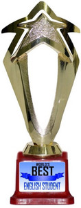 Box 18 WORLDS BEST ENGLISH STUDENT 103 Trophy Price in India - Buy Box ...