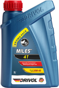 DRIVOL 8908005677505 MILES 4T-API SL-20W40 Synthetic Blend Engine Oil ...