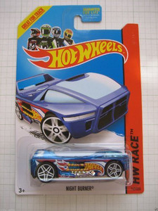 MATTEL 2014 Hot Wheels Hw Race Night Burner Treasure Hunt - 2014 Hot ...