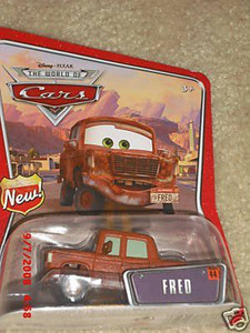 DISNEY Fred Pixar Cars Mattel World Of Cars Background Card - Fred ...