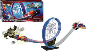Majorette Spiderman Loop 'N Launch Track Set - Spiderman Loop 'N Launch ...