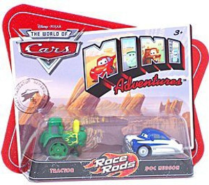 MATTEL Disney Cars Mini Adventures Race Rods Tractor And Doc Hudson ...