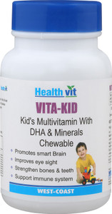 HealthVit VITA-KID Kid's Multivitamin with DHA Price in India - Buy ...