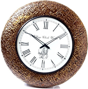Village Clock works Analog 45 cm X 45 cm Wall Clock Price in India ...