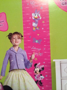 DISNEY Minnie Mouse Self-Stick Removable Growth Chart Price in India ...