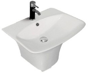CERA One Piece Wash Basin Claus basin 1094 Semi-pedestal Basin Price in ...
