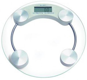 Gade Round Shaped Glass Bathroom Digital Weighing Scale Price in India ...