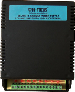 HI-FOCUS Hi Focus 8 Channel CCTV SMPS Worldwide Adaptor Black - Price ...