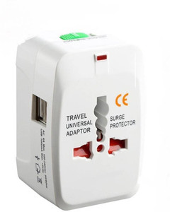 MSE Universal Dual USB -MWS06 Worldwide Adaptor White - Price in India ...
