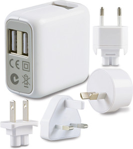 GM Twin Usb World Kit With Interchangeble Ac Plugs Worldwide Adaptor ...