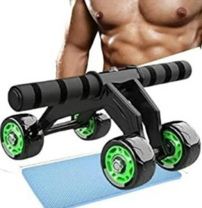 Tribulation Ab Roller, Push-up Bar 4-Wheels Abdominal Muscle Ab ...