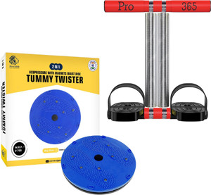 PRO365 Double Spring Tummy Trimmer with Tummy Twister for Ab Exerciser ...