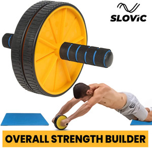 SLOVIC Double Wheel Ab Roller Gym For Exercise Fitness Equipment Ab ...