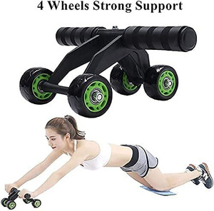PRT 4 Wheel Roller For Home & Gym Workout Exercise Fitness Equipment 4 ...