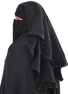 A One GOLDEN MOTI Burqa Chiffon Solid Burqa Price in India - Buy A One ...