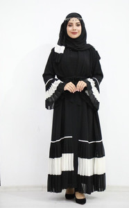 Emaan Outfit Nida Matte Self Design Burqa With Hijab Price in India ...