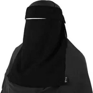 divyesh Singal Layer Chiffon Solid Burqa (Black) Chiffon Burqa Price in ...