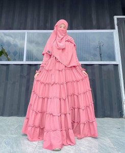 Dreamzone- Polyester Self Design Burqa With Hijab Price in India - Buy ...