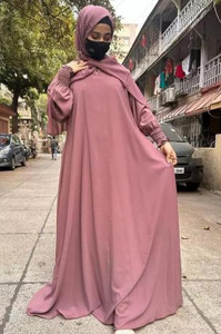 kashaf store Nida Matte Self Design, Solid Burqa With Hijab Price in ...