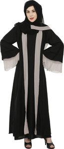 ZUZUU Nida Matte Solid Burqa With Hijab Price in India - Buy ZUZUU Nida ...