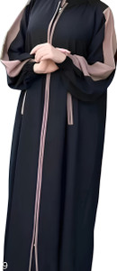 kashaf store Nida Matte Self Design, Solid Abaya Price in India - Buy ...