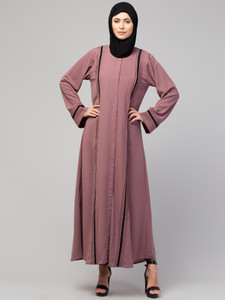 HIZFASON Nida Matte Solid Burqa With Hijab Price in India - Buy ...